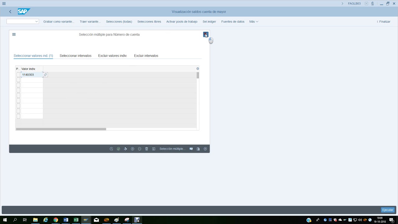 FAGLB03 Visualizar Saldo Cuentas, FINANZAS - YouTube