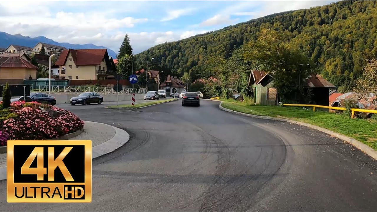 Comarnic - Sinaia - Predeal. 4K Video. Relaxing Drive on DN1 - Prahova ...