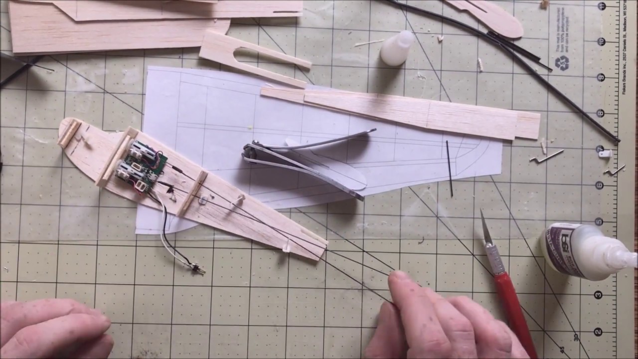 12" Flite Test Simple Cub build time lapse 2 - YouTube