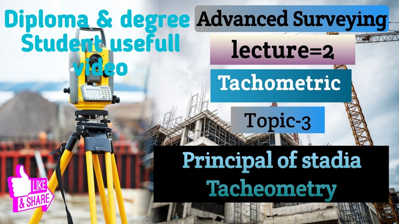 stadia of Tacheometry | principal of stadia Tacheometry, for diploma ...