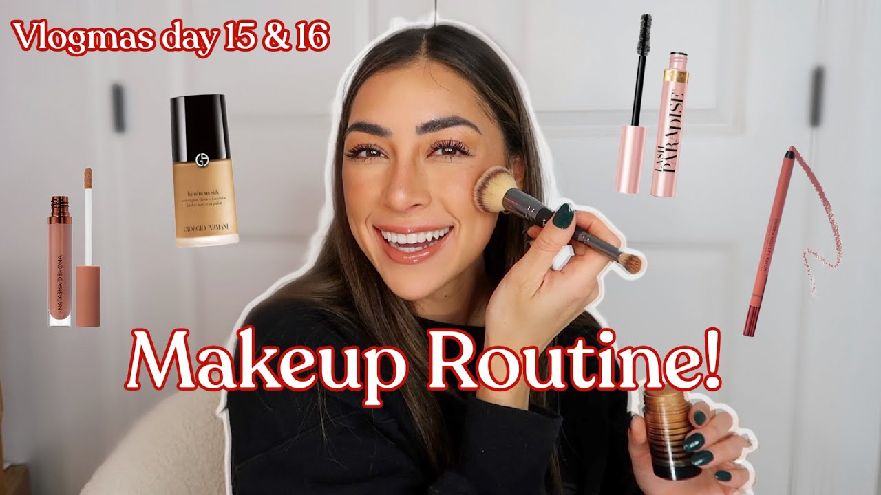 Makeup Routine & White Elephant Christmas Party! | VLOGMAS DAY 15 & 16 ...