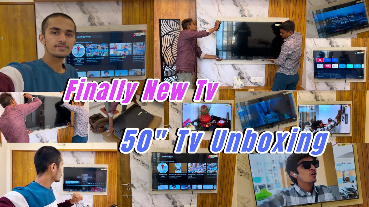 Finally TCL New Tv 50" Tv Unboxing Video - YouTube