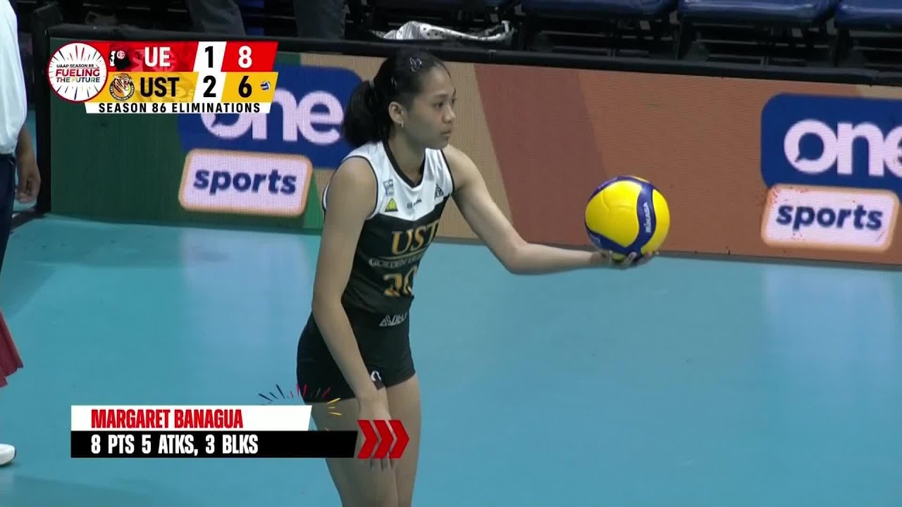 Xyza Gula powers through for UST vs. UE in set 4 | UAAP Season 86 Women ...