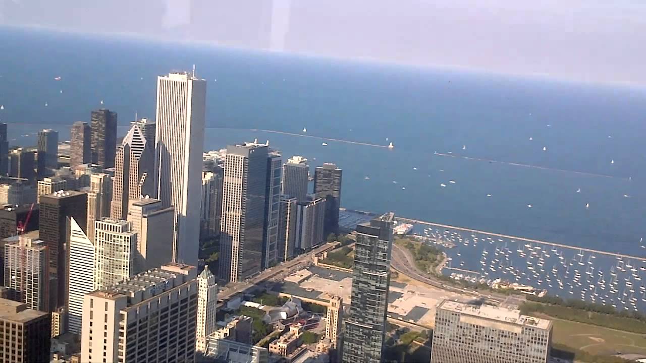 Skydeck view from Willis Tower 103rd floor - YouTube