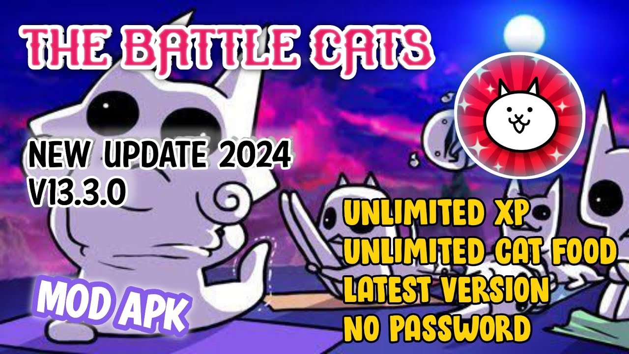 The Battle Cats Mod Apk 13.3.0 Unlimited XP Unlimited Cat Food Terbaru ...