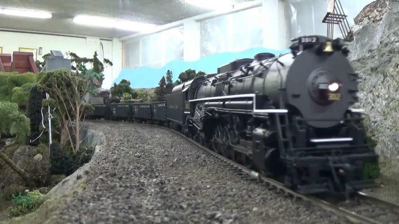 Chesapeake & Ohio T1 2-10-4 Running at the Lonesome Pine Model Railroad ...
