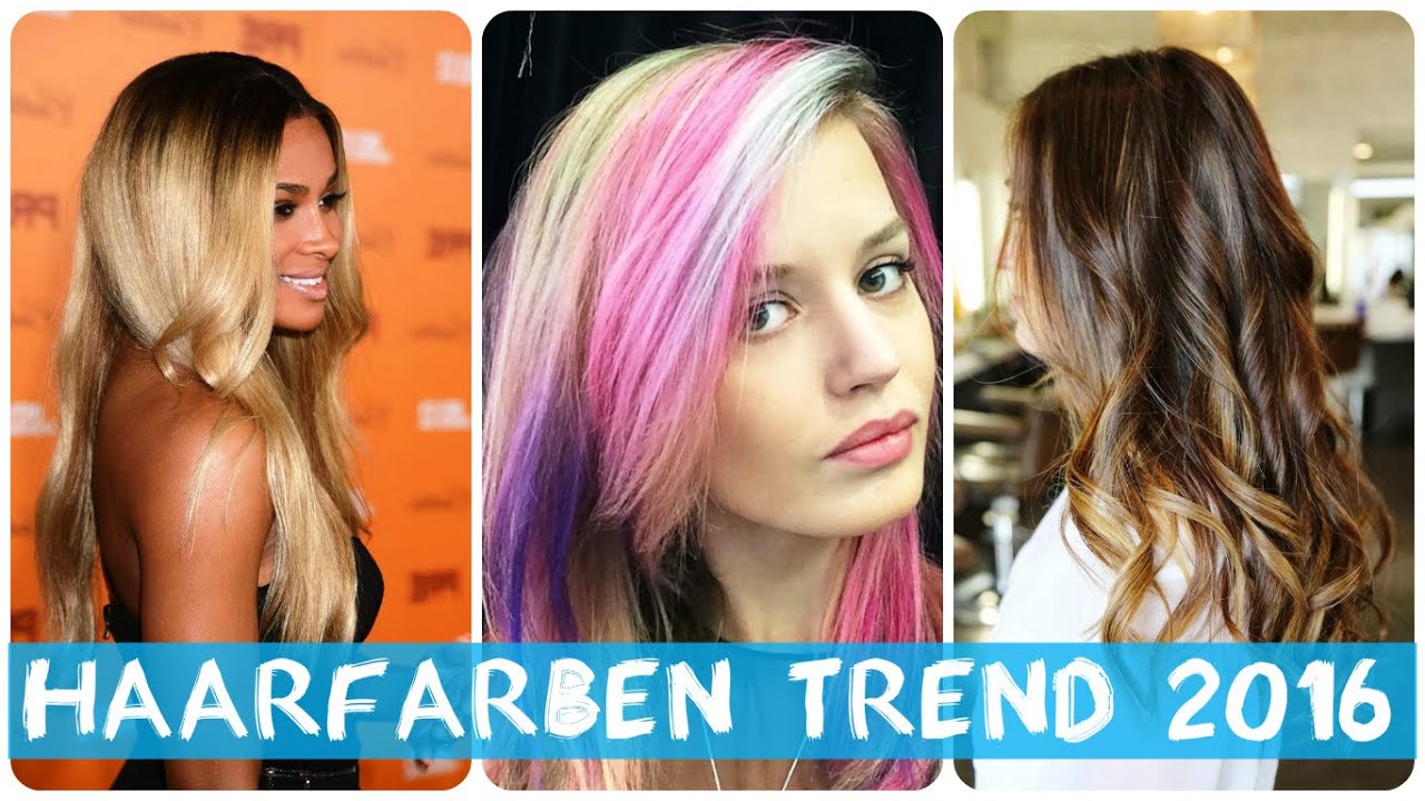 Haarfarben trend 2016 - YouTube