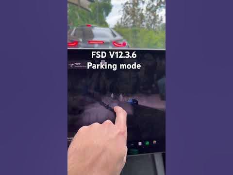 FSD V12.3.6 Parking Mode Visualization - YouTube