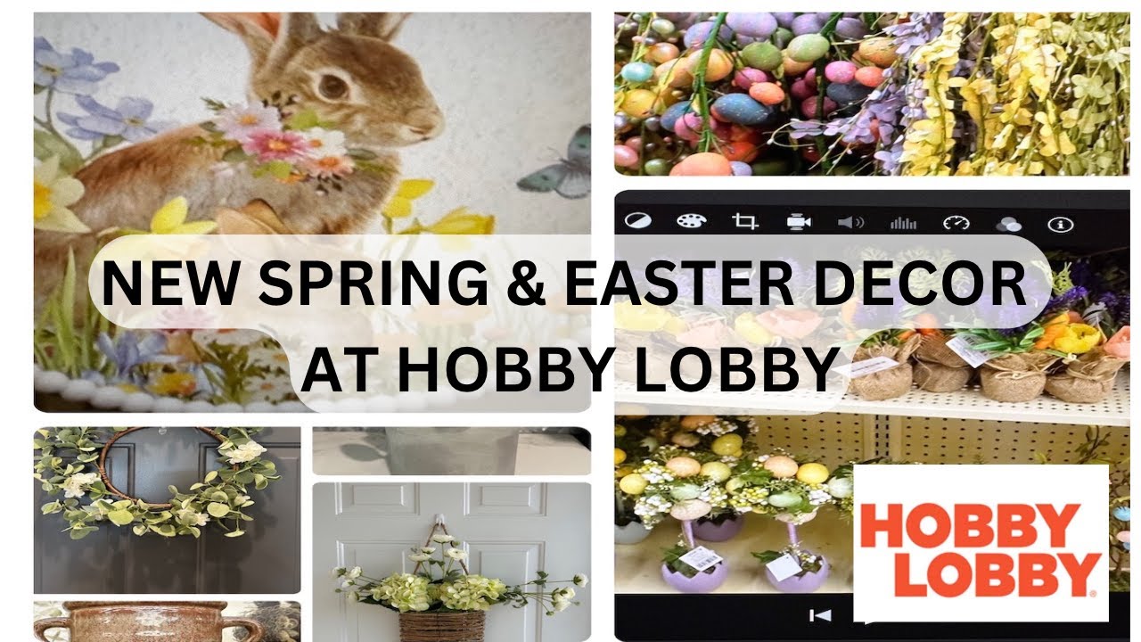 NEW SPRING DECOR AT HOBBY LOBBY - YouTube
