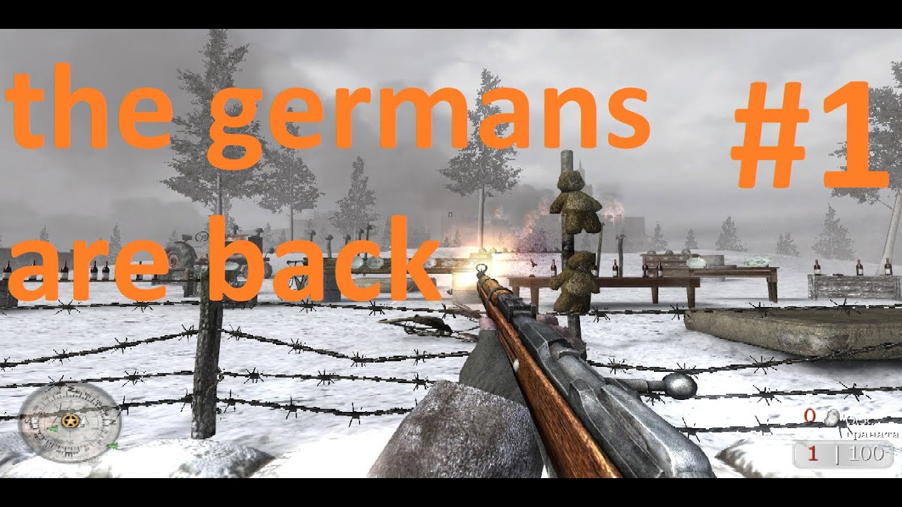 call of duty 2 the germans are back Walkthrough Part 1 - YouTube