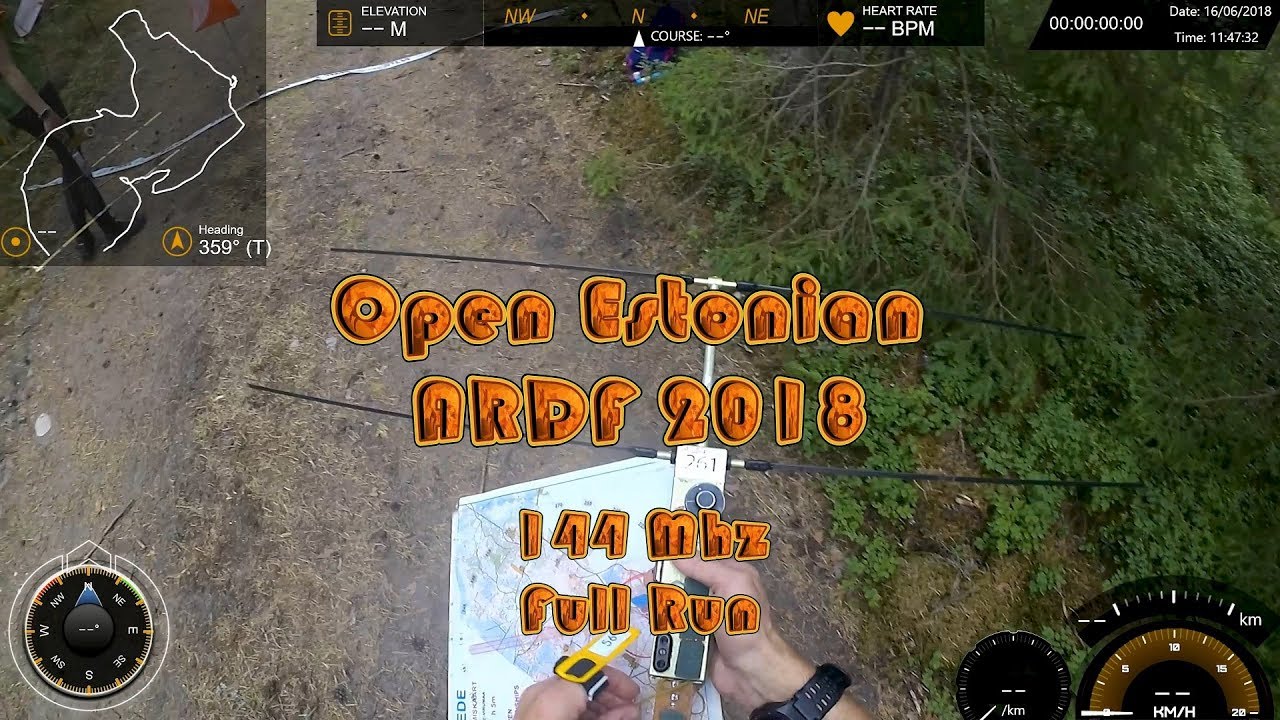 Open Estonian ARDF 2018 144Mhz Full Run - YouTube