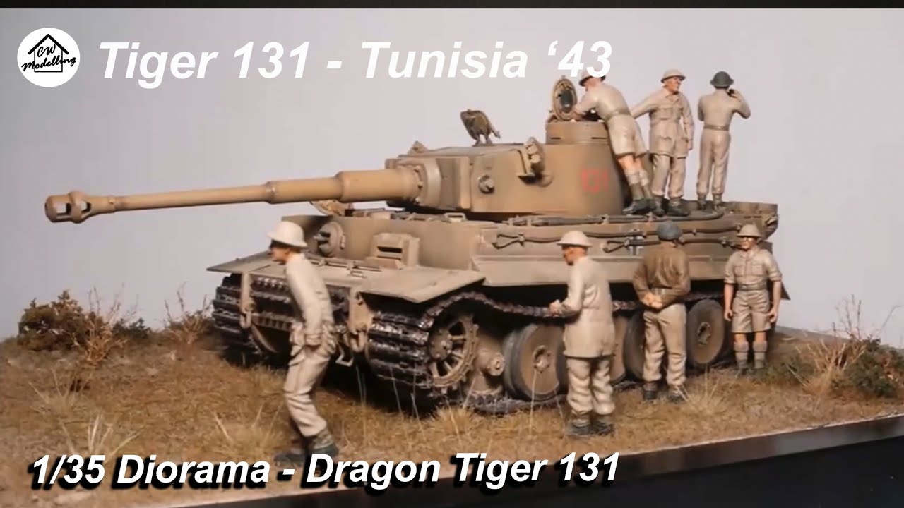 1/35 WW2 Diorama (Full build with realistic scenery) - Tiger 131 ...