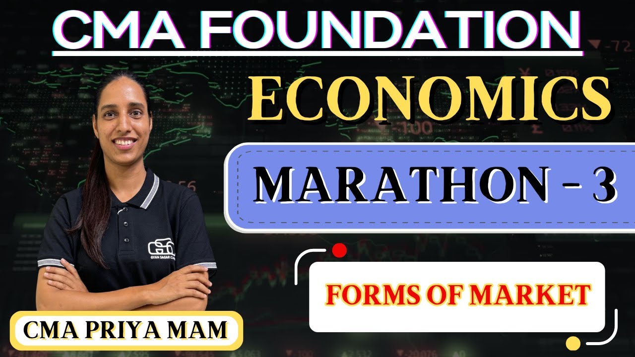 CMA FOUNDATION ECONOMICS MARATHON LECTURE 3 | CMA PRIYA MAM | GYAN ...