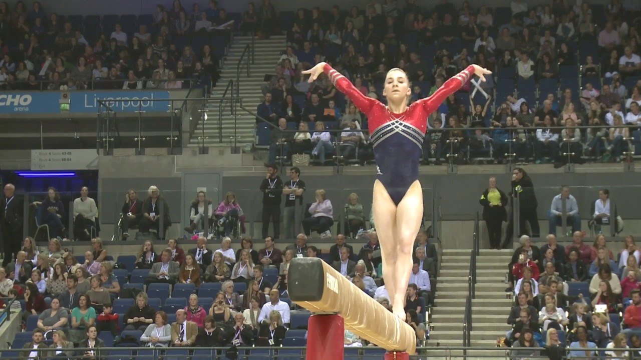 Kelly SIMM Beam 2016 Women's Senior British All-Around - YouTube