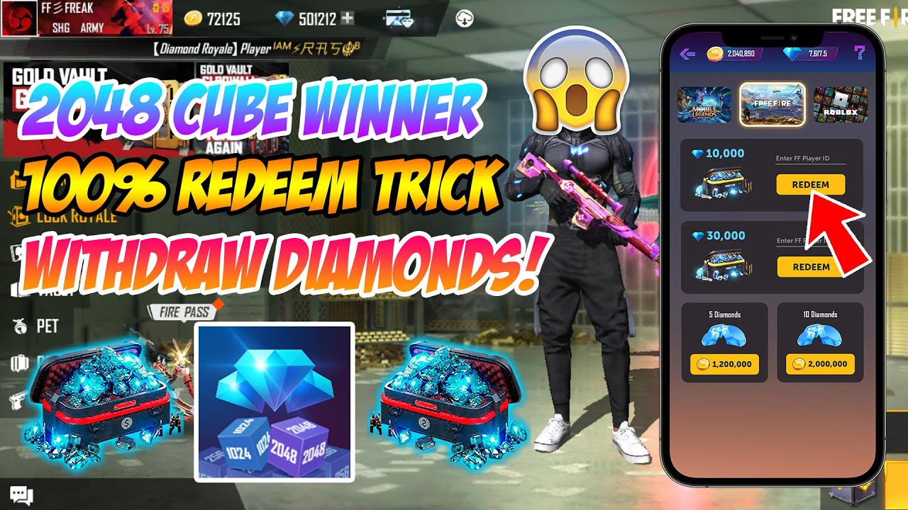 How To Redeem Diamonds From 2048 Cube Winner | 2048 Cube Winner Real or ...