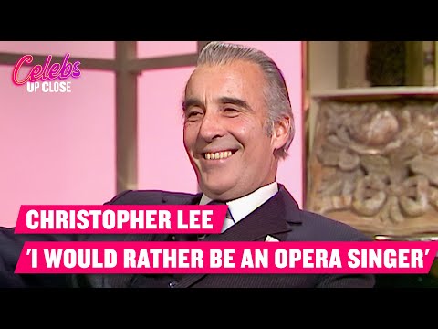 Christopher Lee Never Wanted To Be An Actor?! | Celebs Up Close
