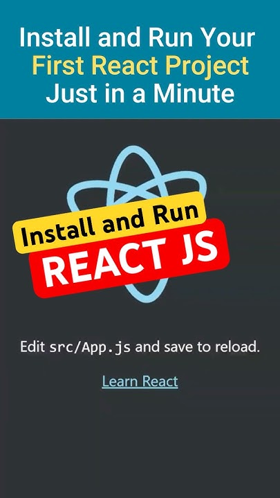 How to Install and Run React? Install and Run Your First React App Just in 1 Minute #shorts # ...