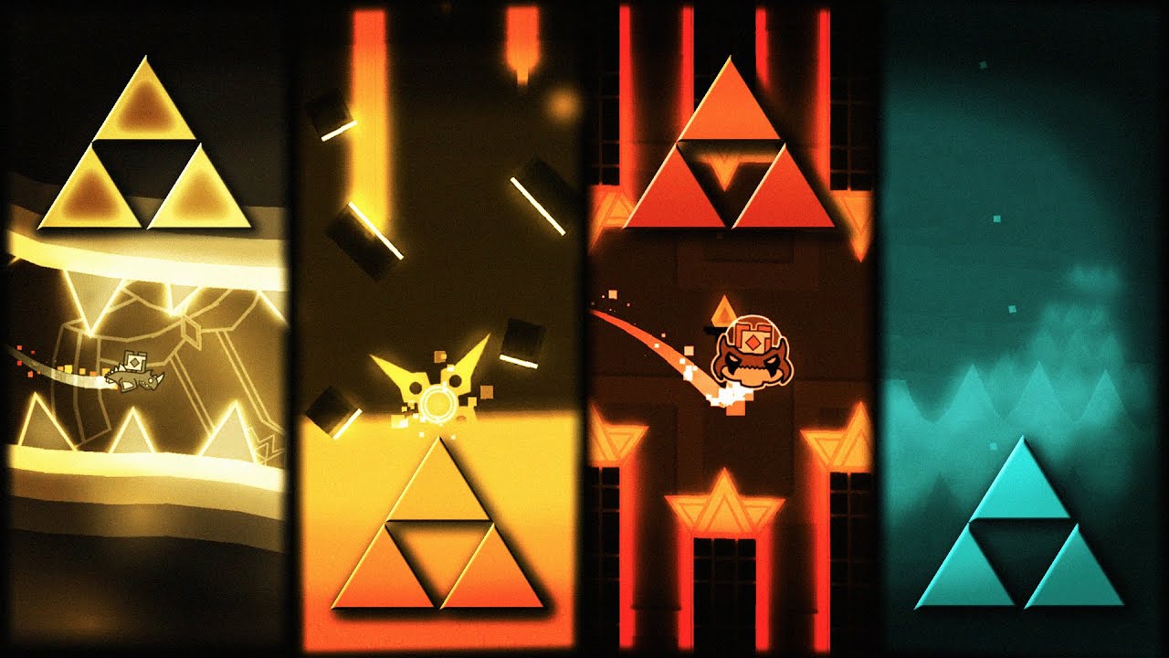 4 TEMPLE DEMONS [Gold, Lava, Fire, Time] | GD 2.11 - YouTube