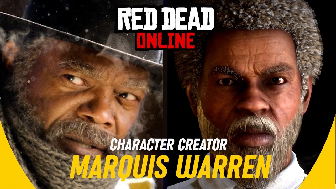 MARQUIS WARREN: Character Creator (The Hateful Eight) RDR2 - YouTube