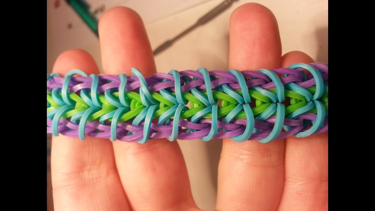 Zippy Chain Bracelet-Rainbow Loom - YouTube
