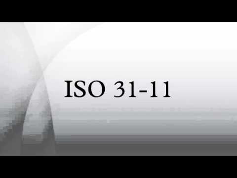 ISO 31-11 - YouTube