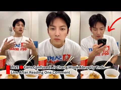 Fans Confused! Ji Chang Wook Abruptly Ends Live After Reading One Comment