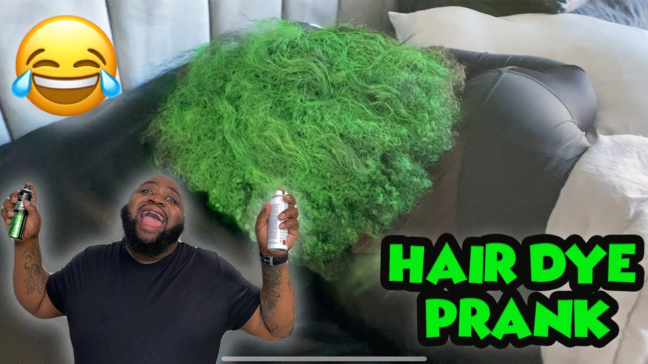 Hair Dye Prank On Wife *Bad Idea* | SNACKS AND LEX - YouTube