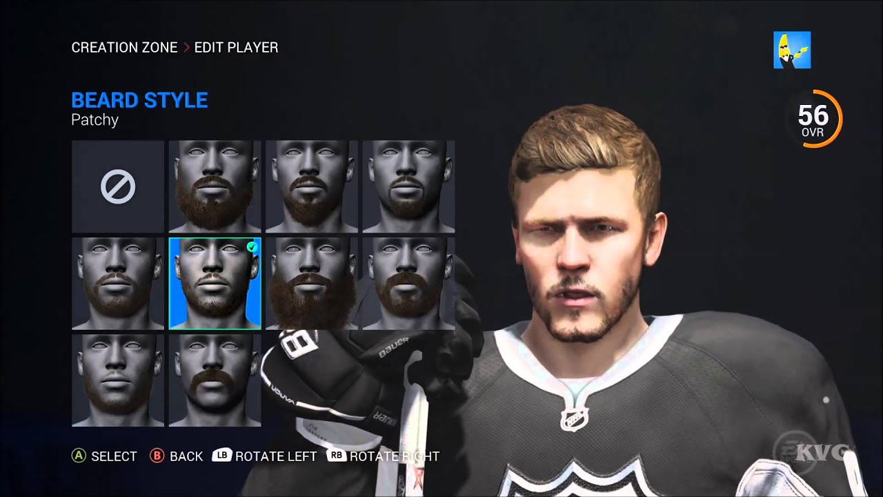 NHL 16 - Create Player (XboxONE HD) [1080p] - YouTube