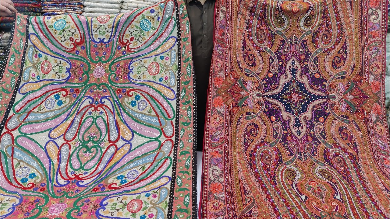 Kalamkar Shawl | Lucknowi Chikankari Frocks | Pakistani Designer ...