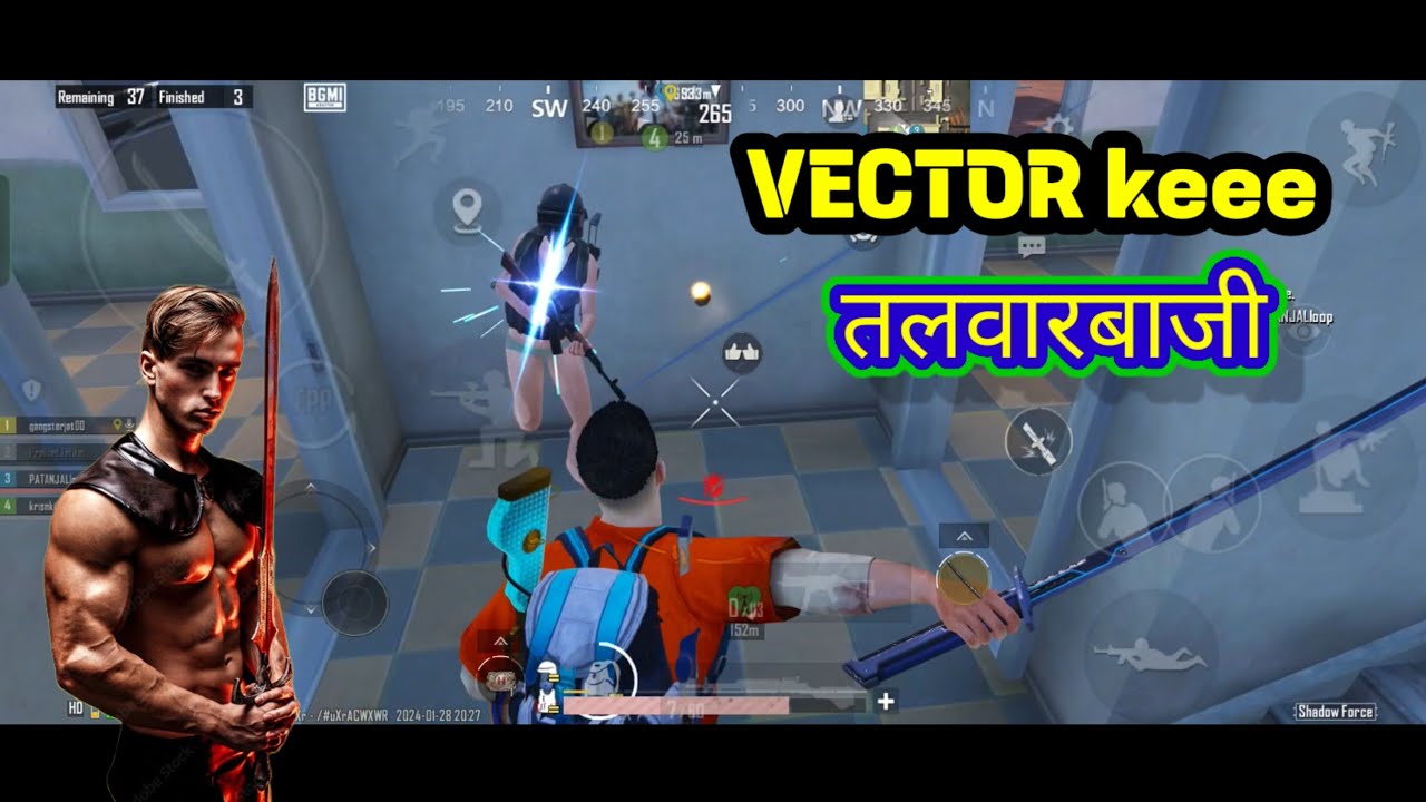 VECTOR with तलवारबाजी ,.BGMI gameplay,!! bgmi gameplay in livik,!!#bgmi ...