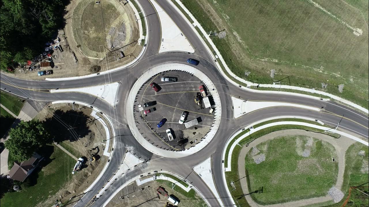 Five Points Roundabout Progress - September 1, 2022 - YouTube
