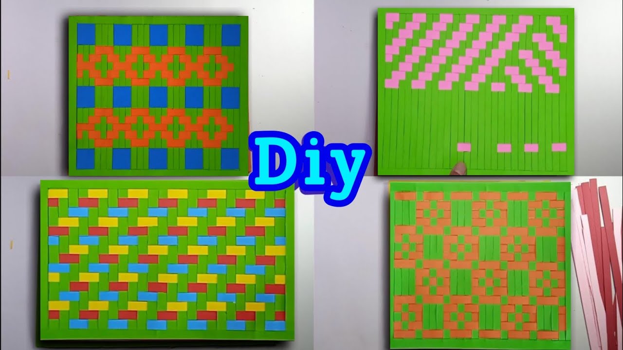 different types of weaving styles / weaving trick from paper / diy ...