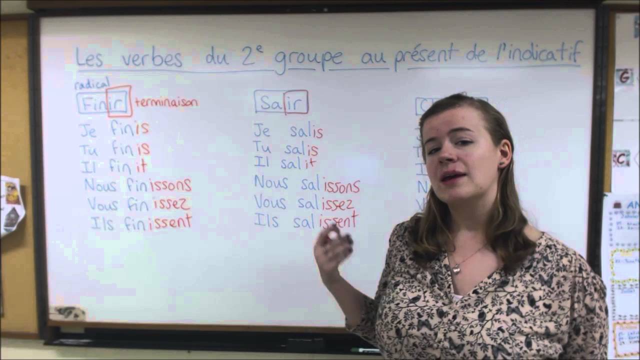 Les verbes du 2e groupe au présent de l'indicatif - YouTube