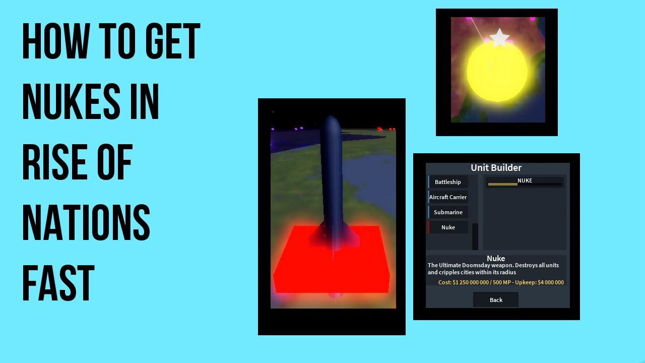 How To Get Nukes Fast! | Roblox Rise of Nations - YouTube
