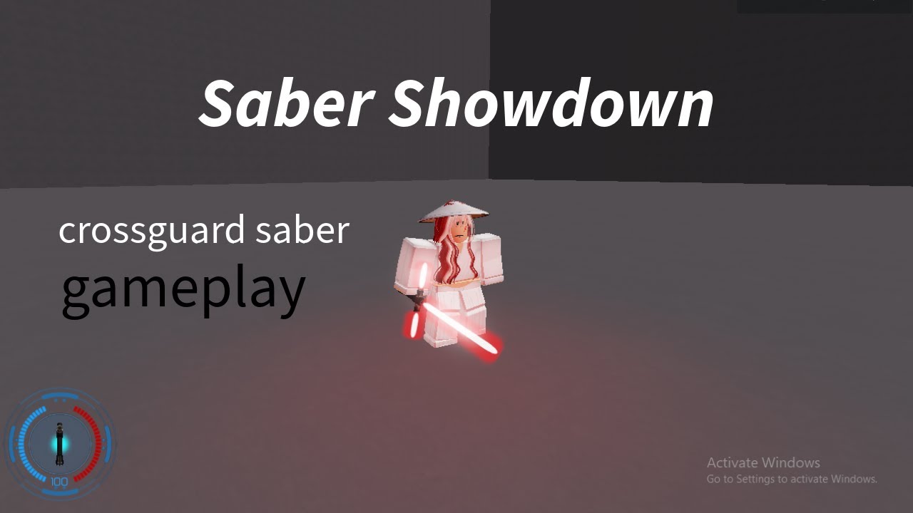 Crossguard saber gameplay (saber showdown) - YouTube
