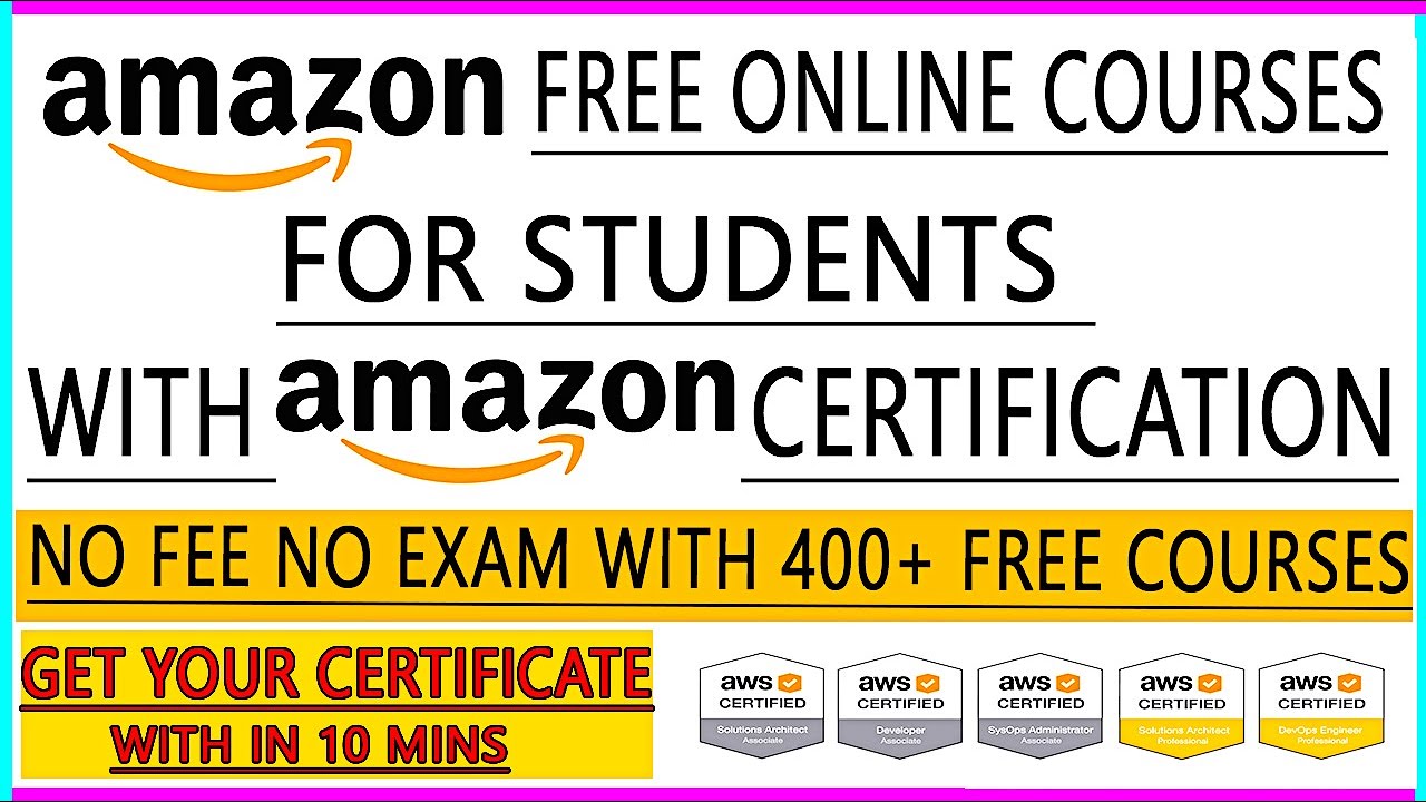 Amazon AWS Free Courses with Training For Students Get Amazon ...