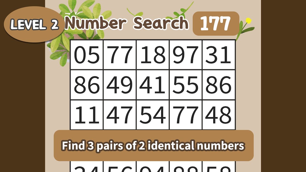 Only 1% Can Solve This Number Matching Puzzle 2-177 - YouTube