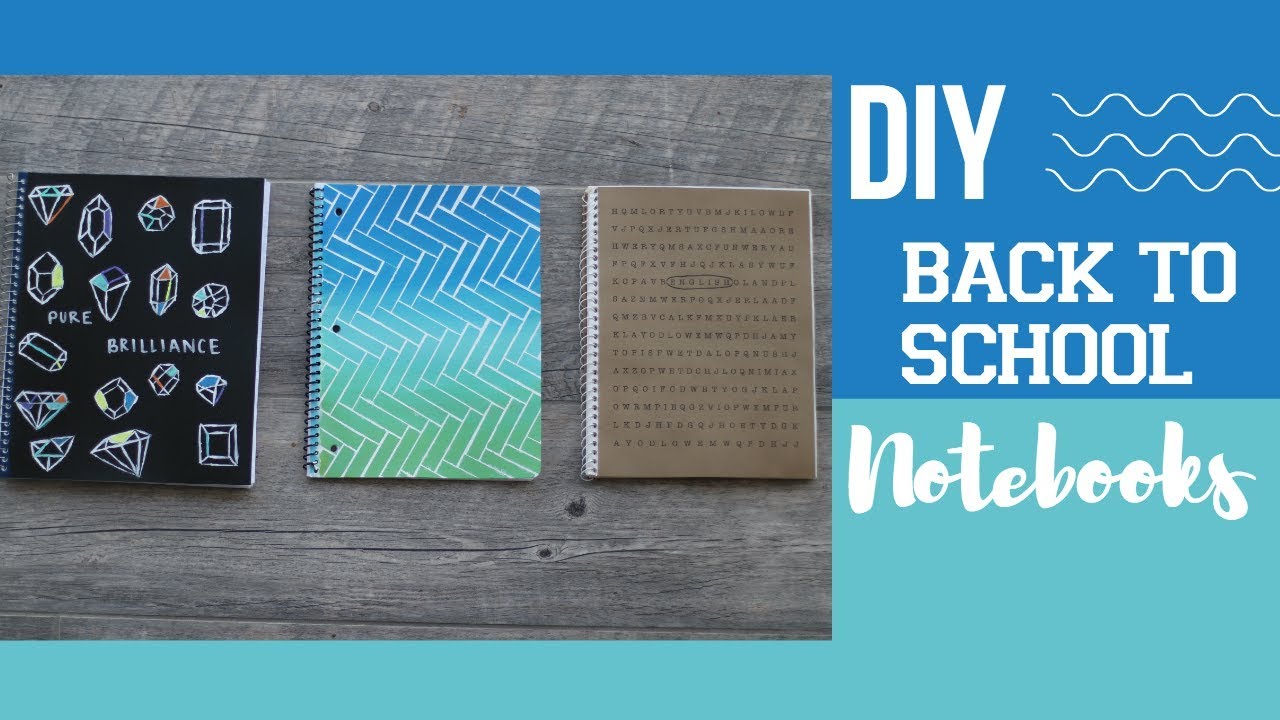 DIY BACK TO SCHOOL NOTEBOOKS | DIY Back to School Supplies | DIY Urban ...