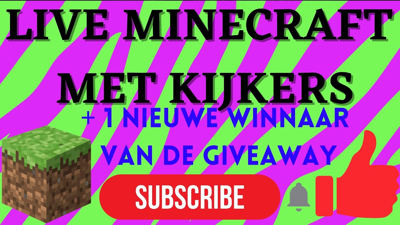 live minecraft + giveaway - YouTube