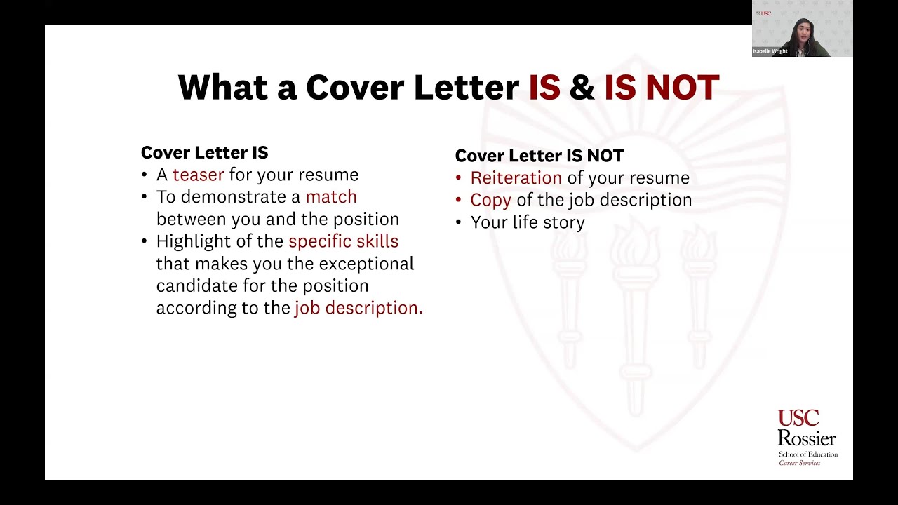 Master of Education in School Counseling (MSC) Cover Letter Tips - YouTube