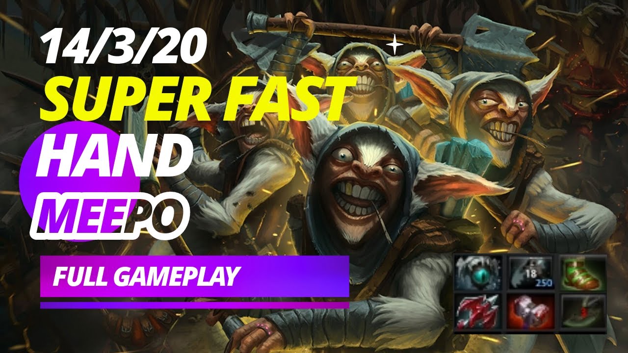 super fast hand meepo | Dota 2 meepo | how to play meepo dota 2 | dota ...