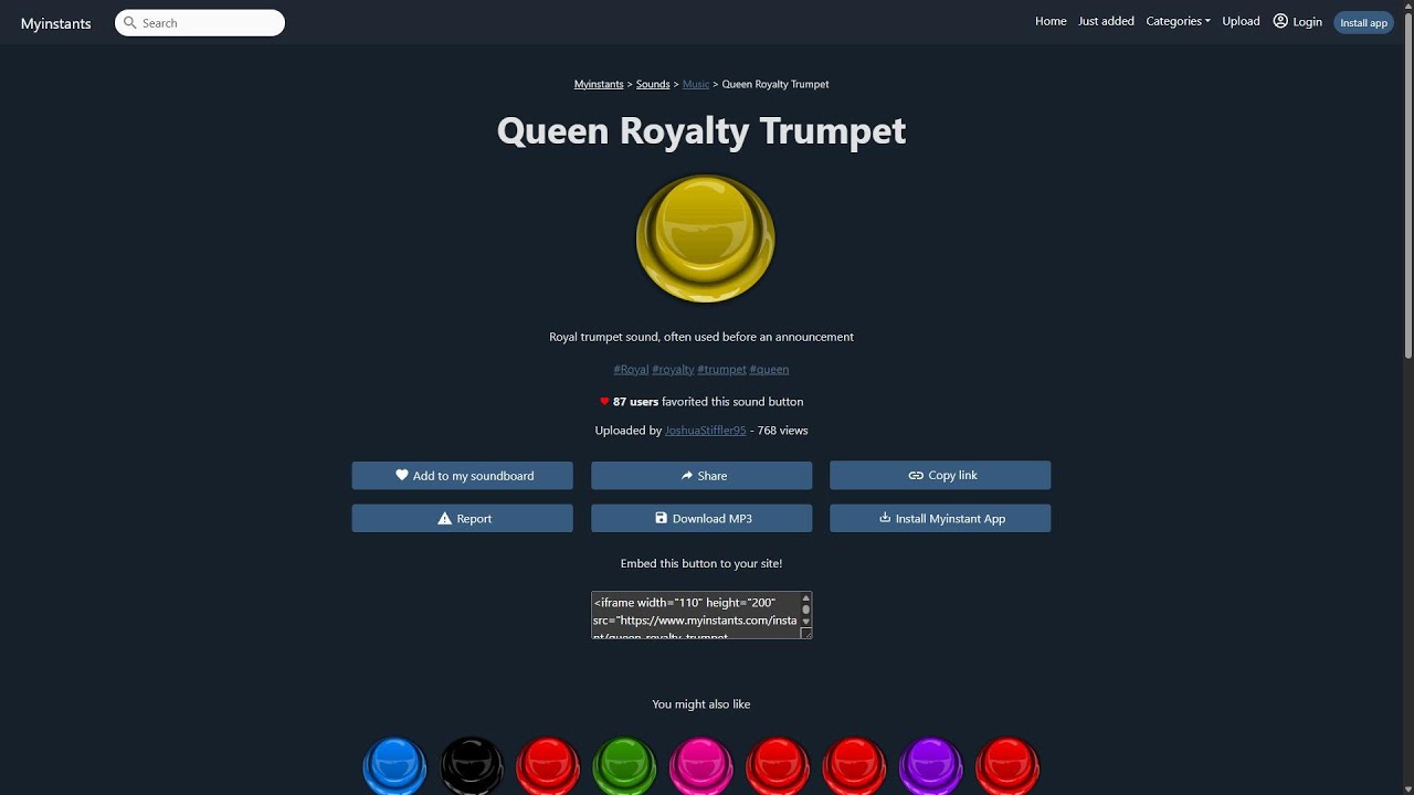 Queen Royalty Trumpet - Instant Sound Effect Button | Myinstants - YouTube