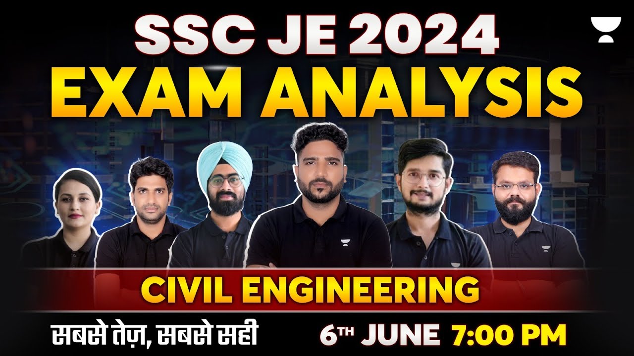 SSC JE 2024 | Exam Paper Analysis - Civil Engineering | सबसे तेज़, सबसे ...