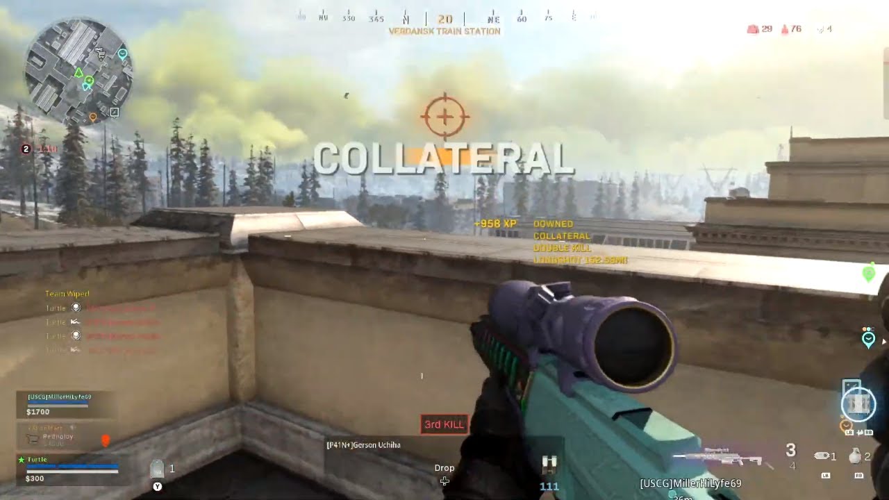 DOUBLE COLLATERAL HEADSHOT FROM 153m!!! - YouTube