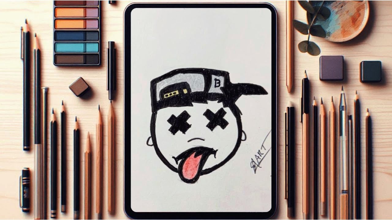 How to Draw a Silly Cartoon Face with X Eyes – Fun & Easy Step-by-Step ...