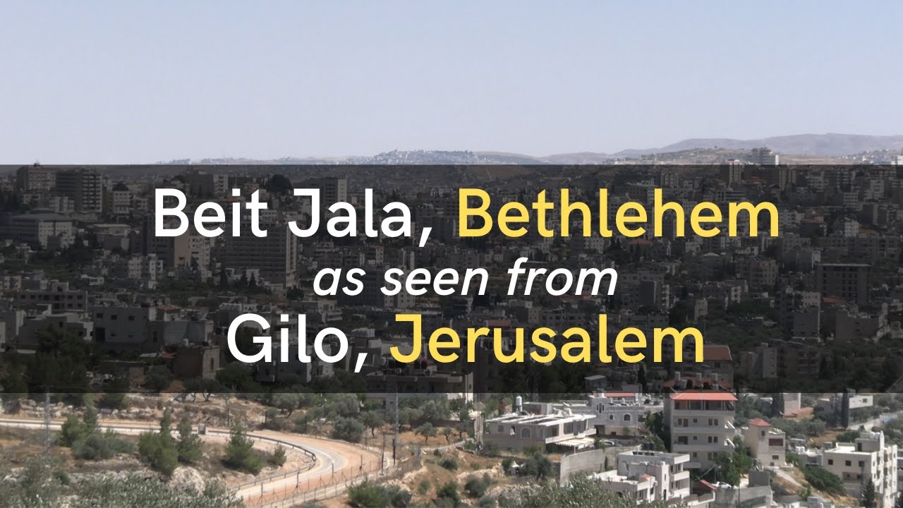 Beit Jala, Bethlehem, As Seen From Gilo, Jerusalem - YouTube