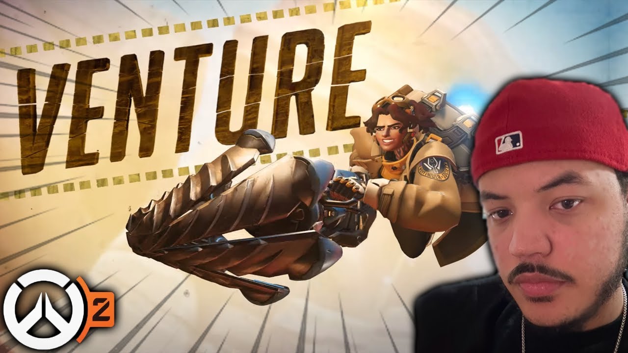 VENTURE GAMEPLAY REACTION?! PROJECTILE HERO?! OVERWATCH 2 - YouTube