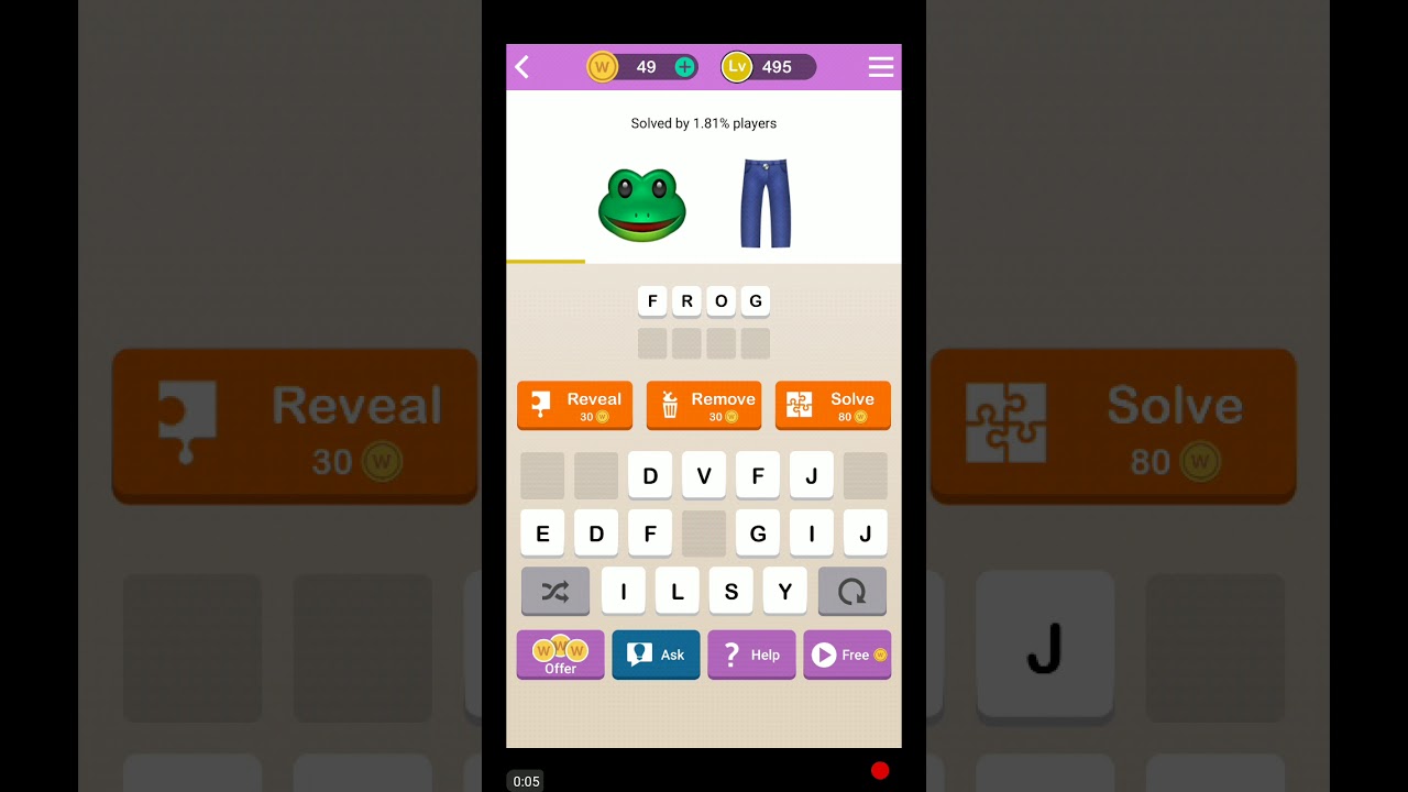 GUESSUP GUESS UP EMOJI LEVEL 495 ANSWERS - YouTube