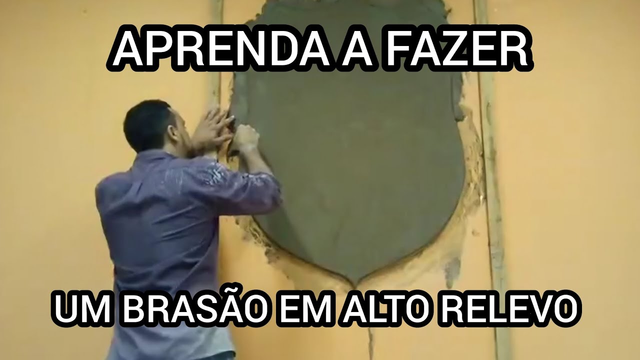 APRENDA A FAZER UM BRASÃO EM ALTO RELEVO PCAC. #art , #pinturas, # ...
