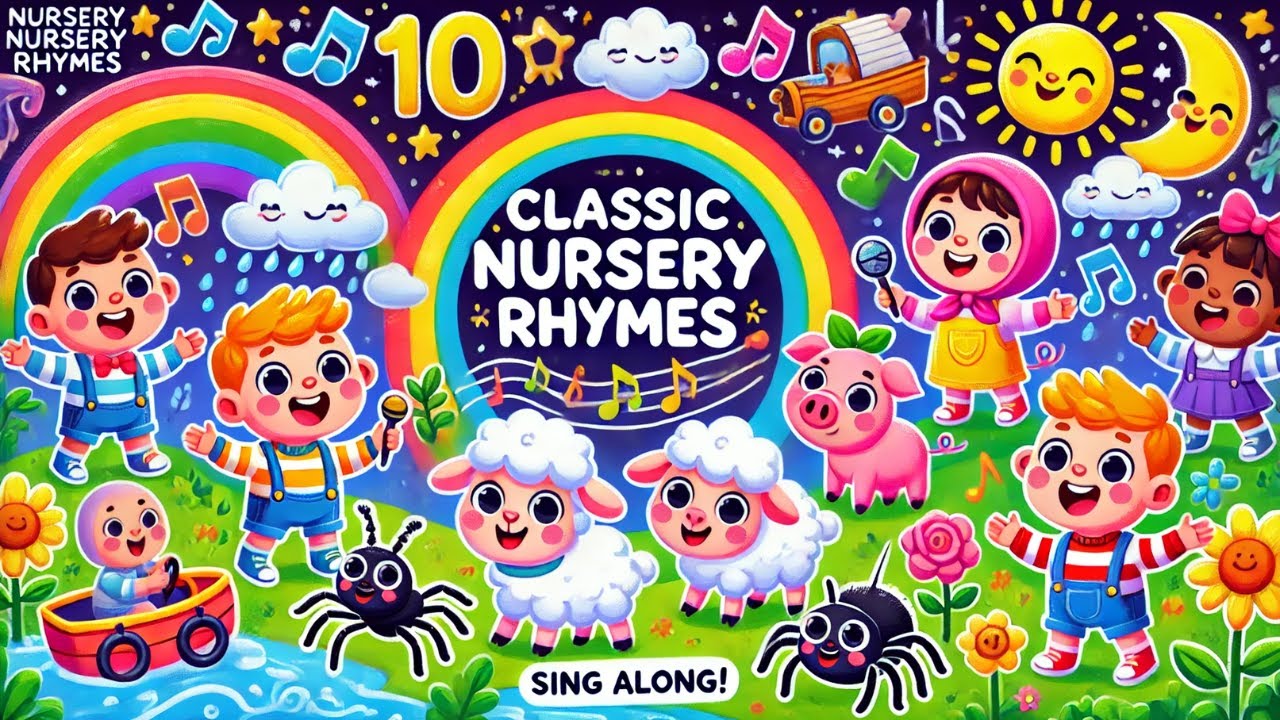 10 Classic Nursery Rhymes for Kids | Sing Along & Learn | Popular Baby ...